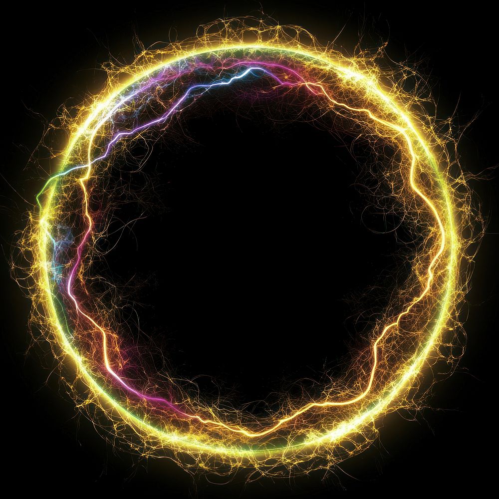 Electric ring vibrant glowing colors. | Free Photo - rawpixel