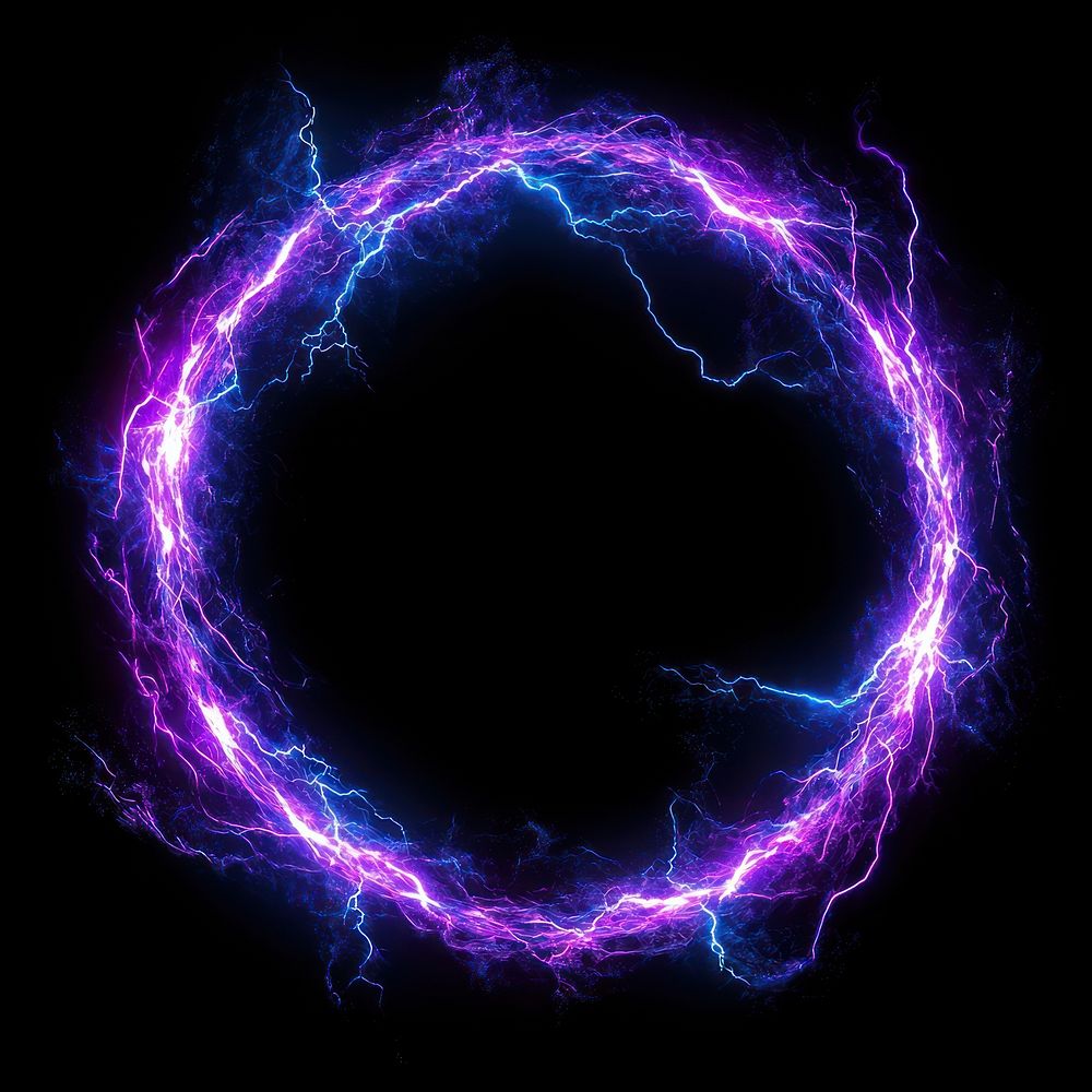 Indigo electric ring lightning glowing | Free Photo - rawpixel