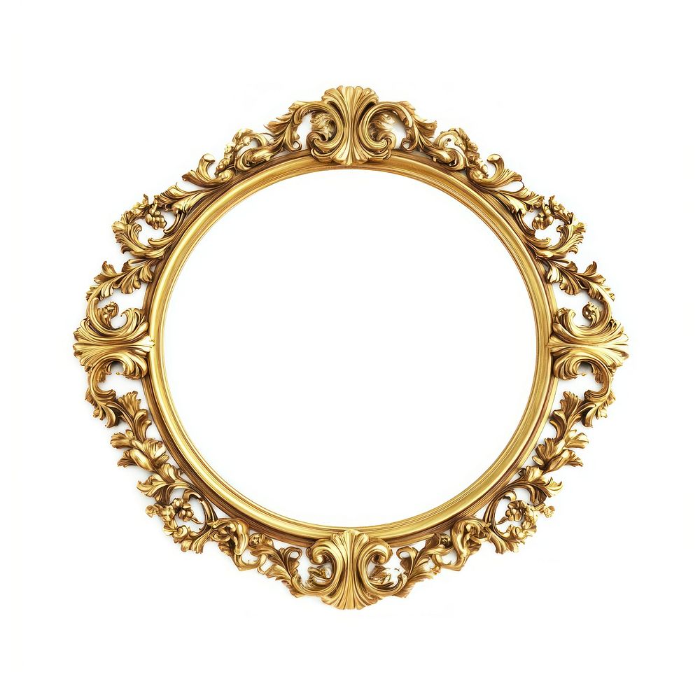 Elegant ornate round gold frame | Free Photo - rawpixel