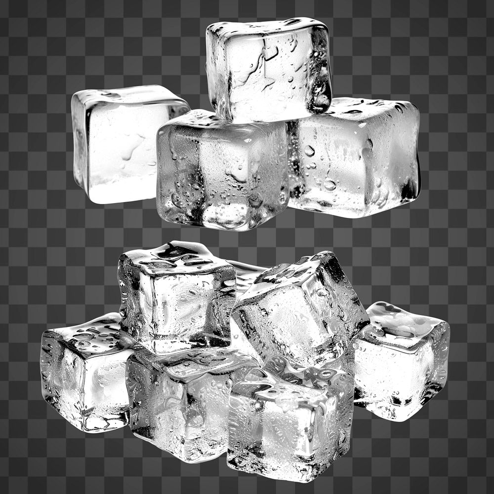 Ice cube design element set | Free Photo - rawpixel