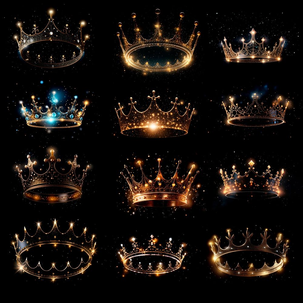 Elegant crown royalty design element | Free PSD - rawpixel