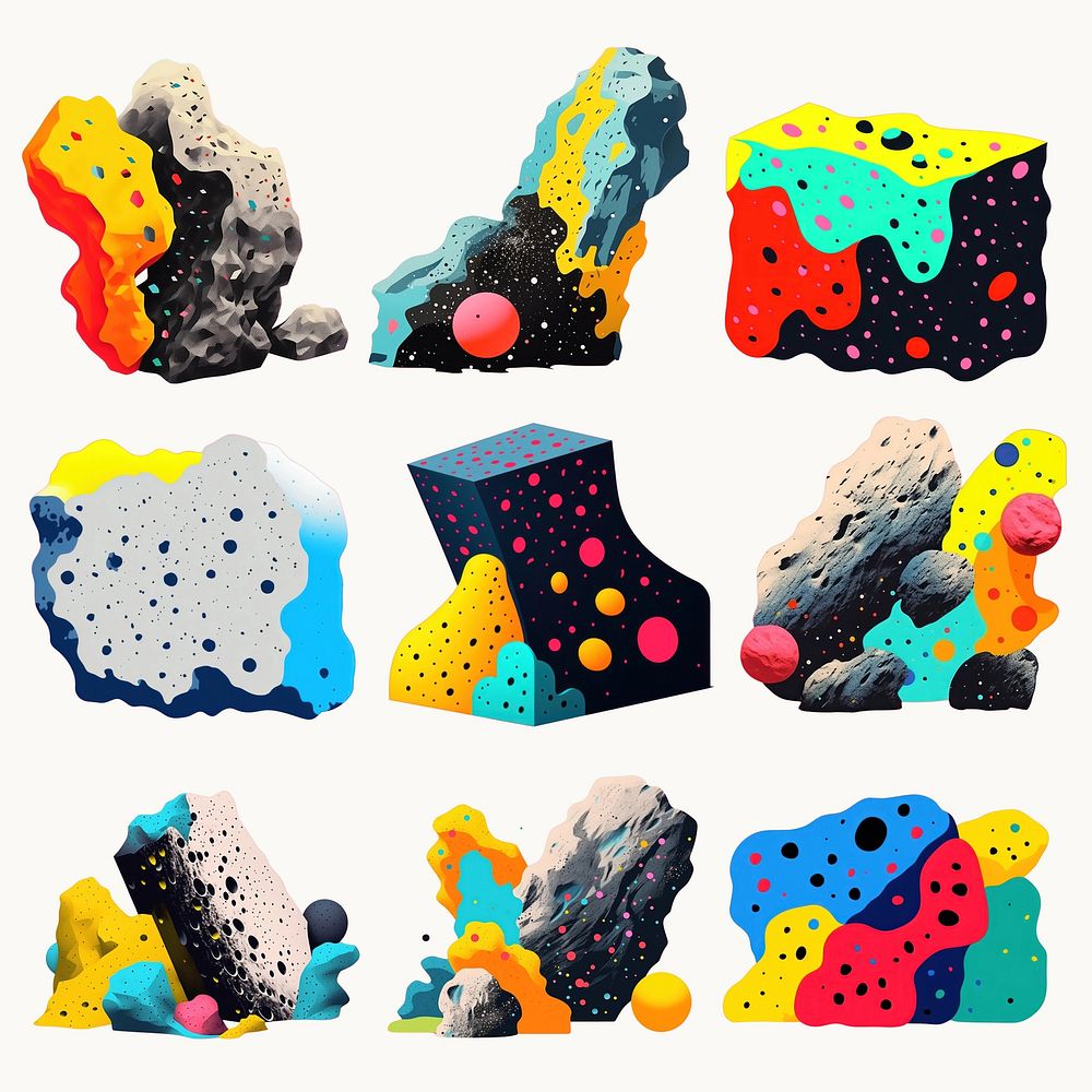 Vibrant neo-pop rock design element | Free Photo - rawpixel