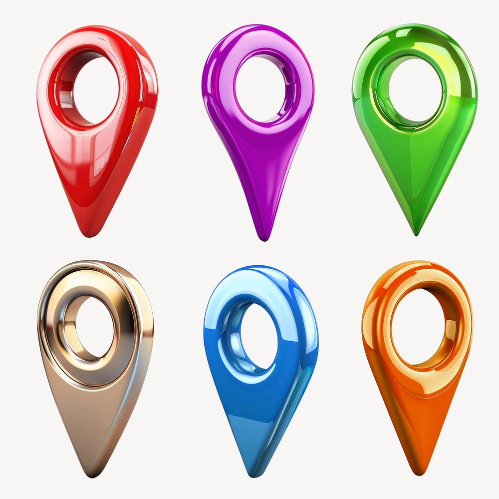 3d location icon design element | Free Photo - rawpixel