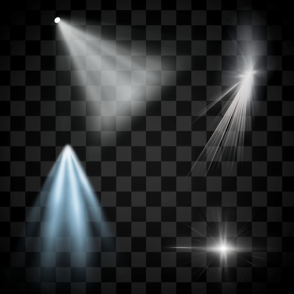 Dynamic spotlight effects design element | Premium PSD - rawpixel