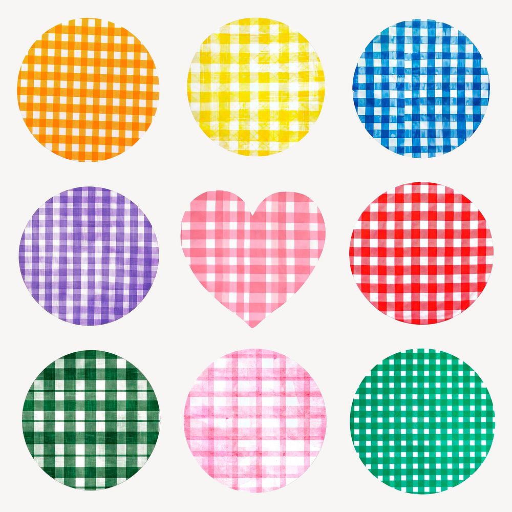 Colorful checkered pattern design element | Free PSD - rawpixel