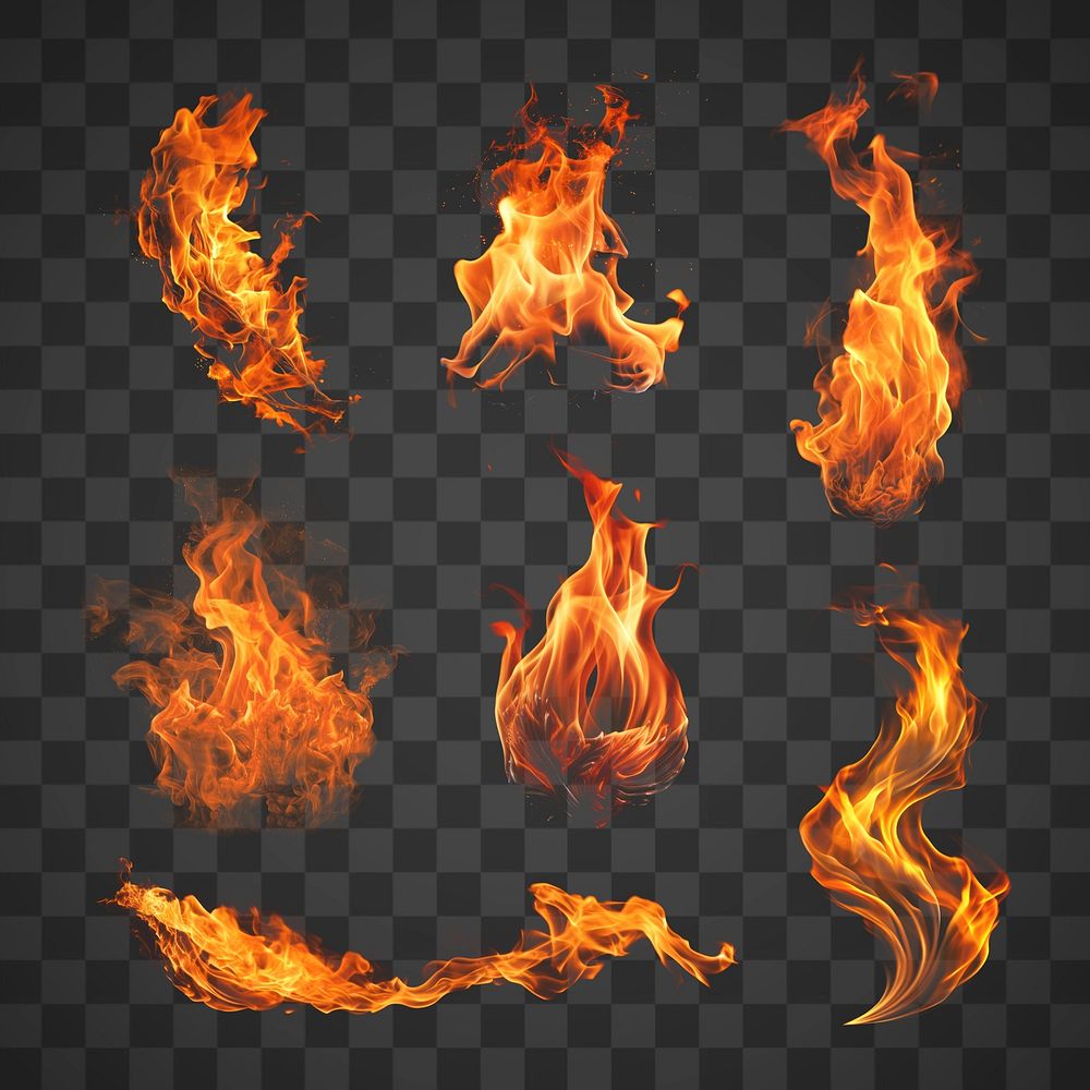 Fiery flame design element psd | Free PSD - rawpixel
