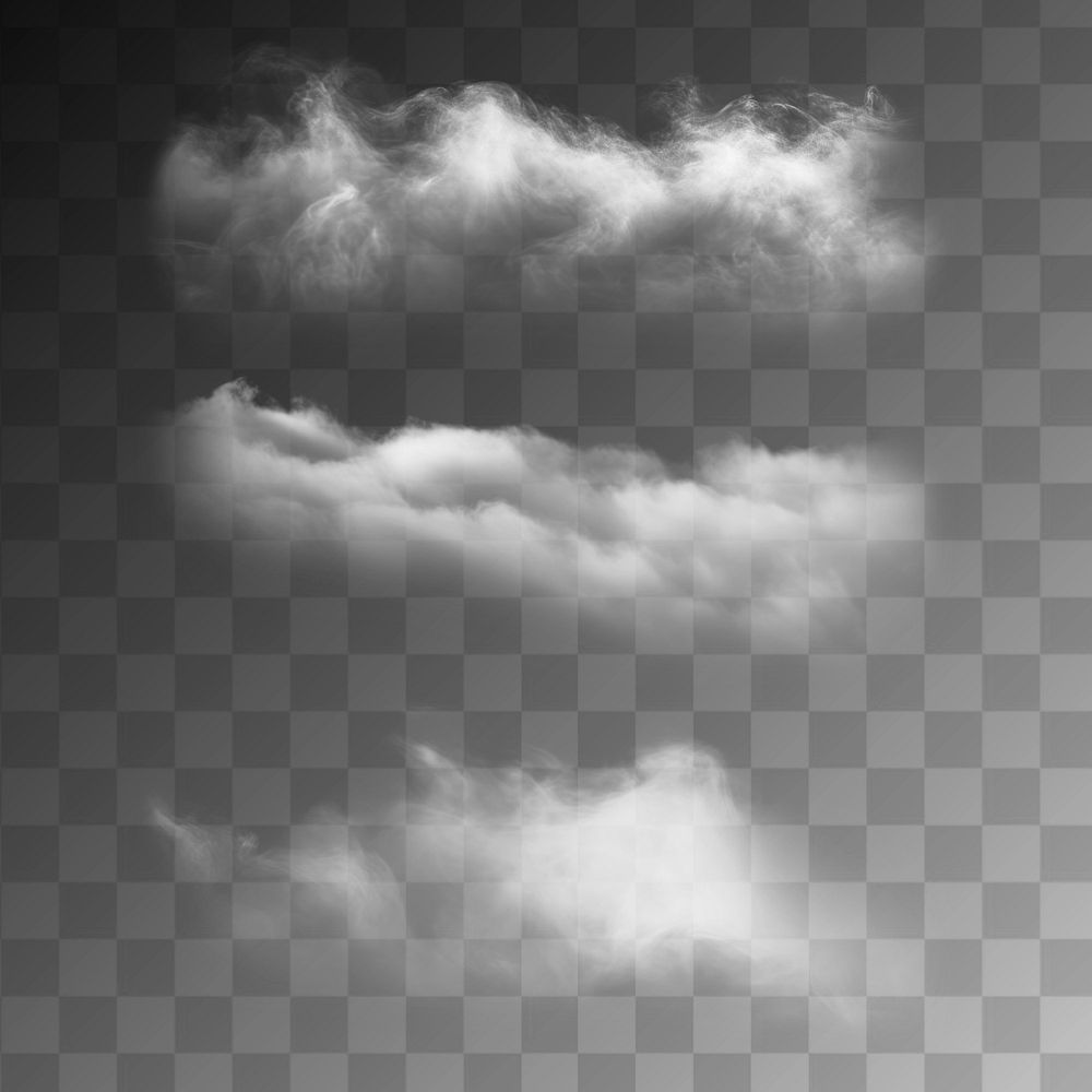 Realistic transparent cloud overlays design | Premium PSD - rawpixel