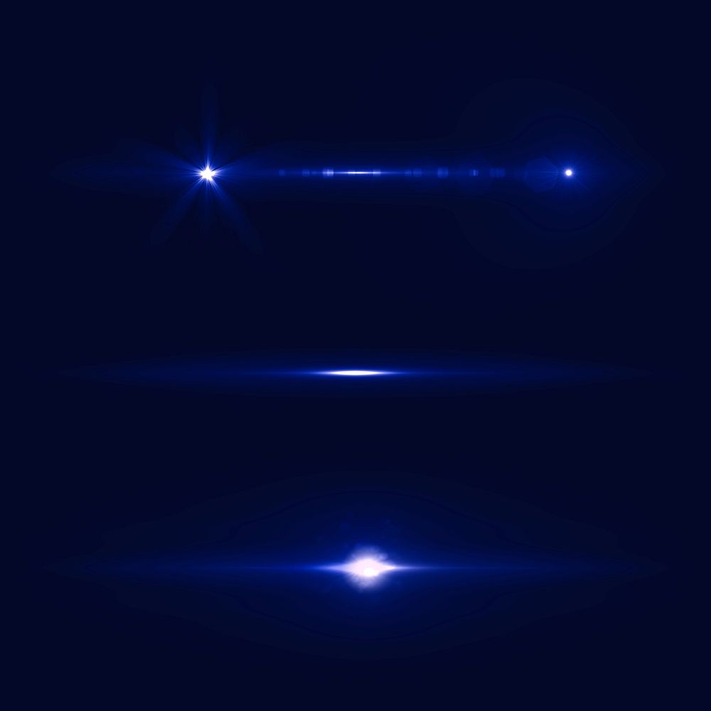 Blue light effects design element | Free PSD - rawpixel