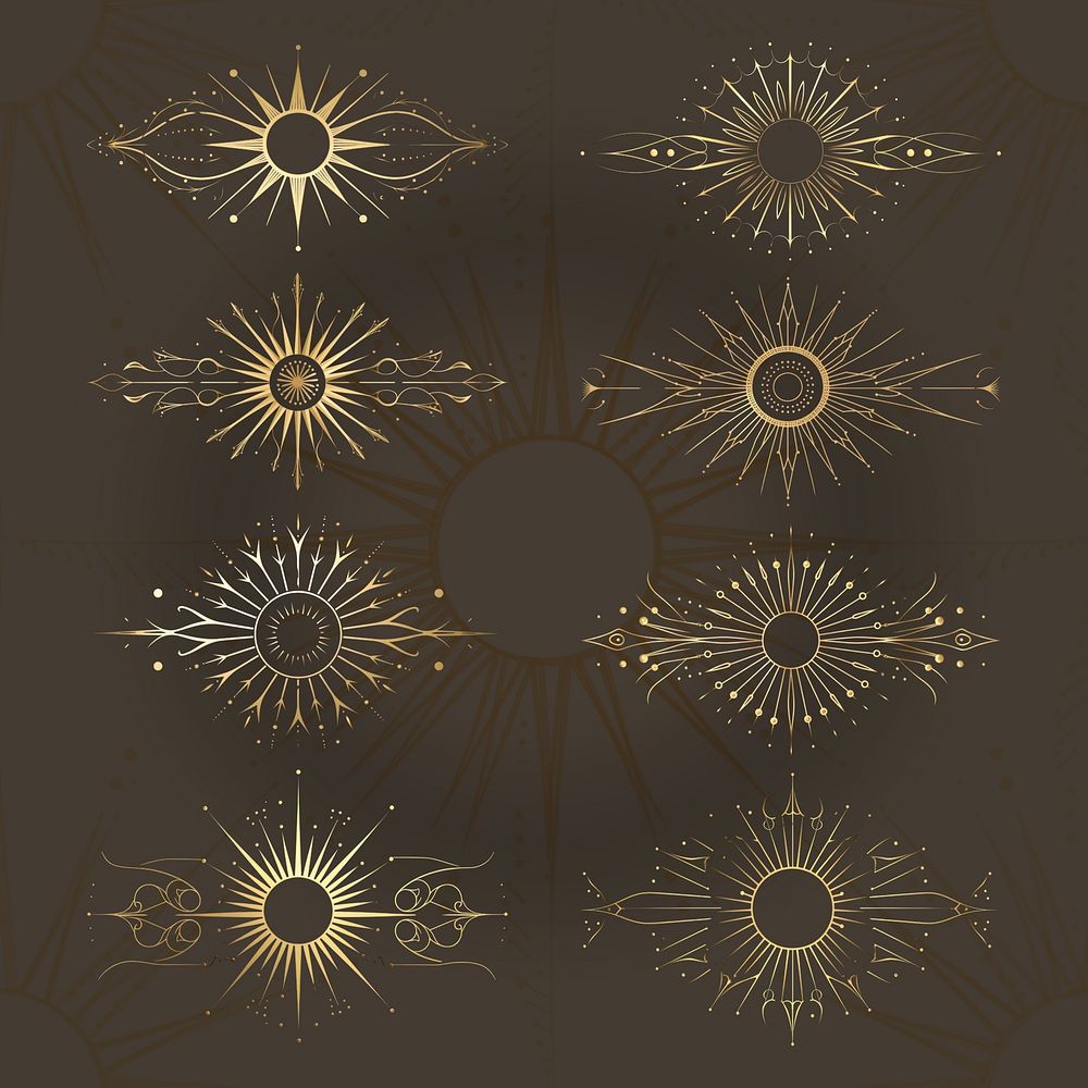 Vintage sun divider ornament design | Free Photo - rawpixel