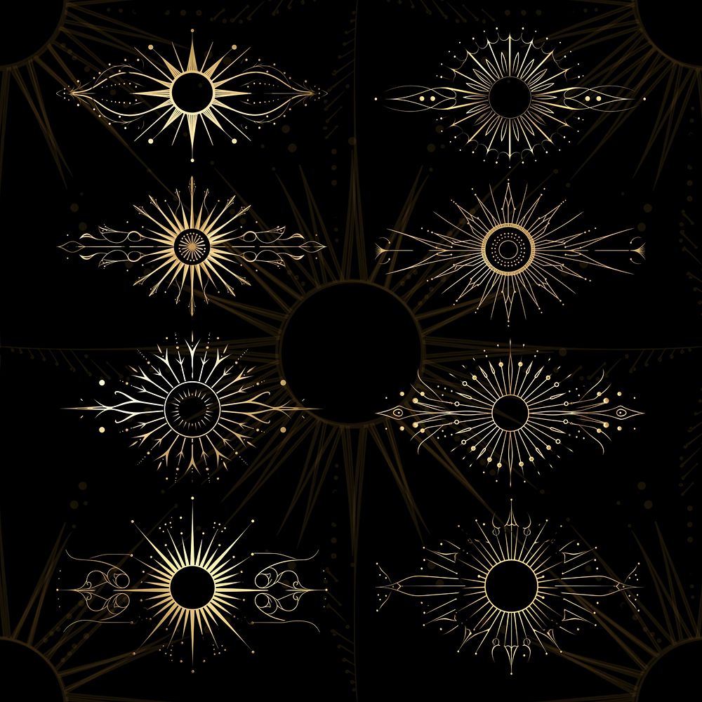 Vintage sun divider ornament design | Free Photo - rawpixel