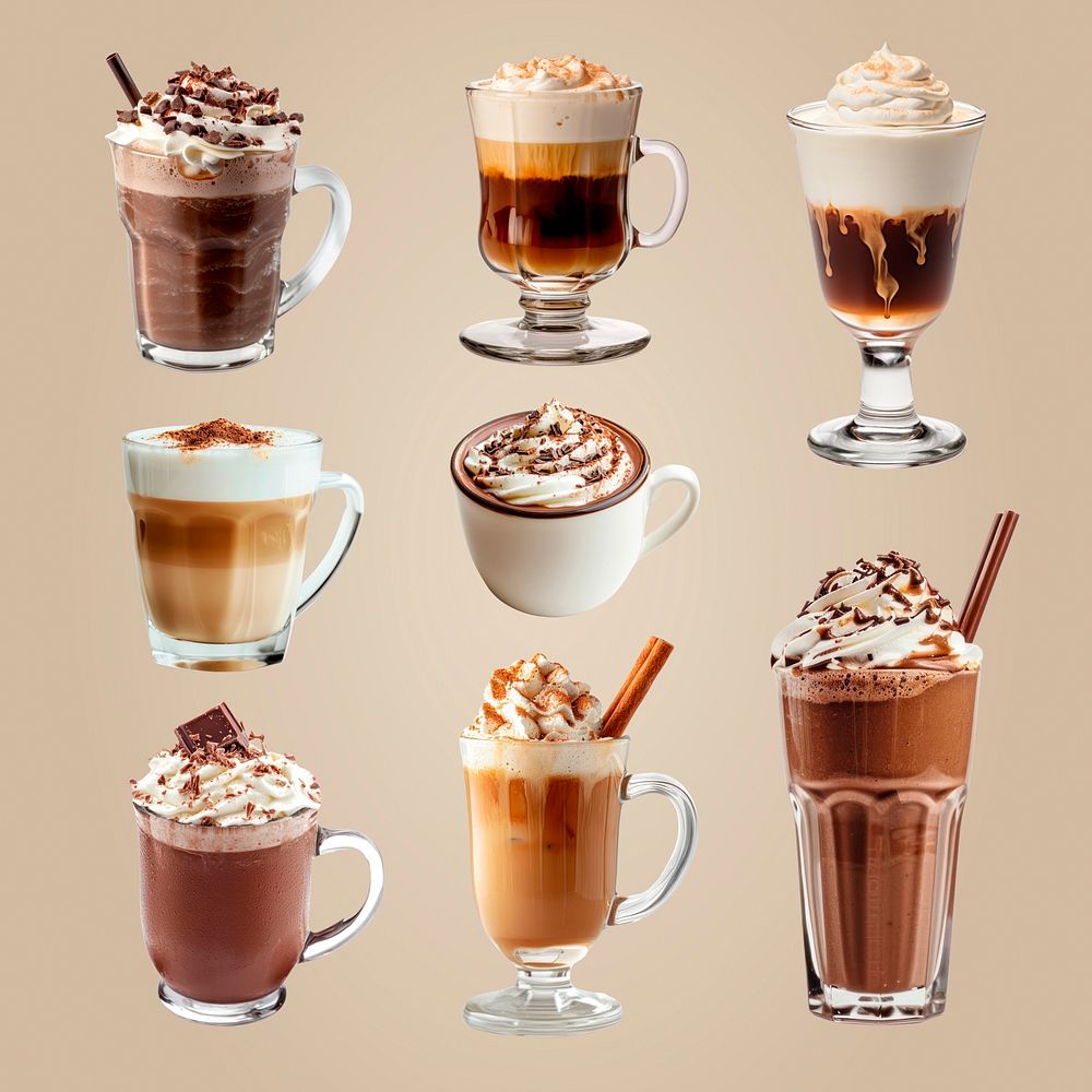 Delicious coffee drink design element | Free PSD - rawpixel
