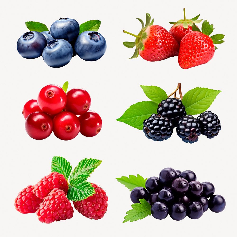 Colorful fruit design element psd | Free PSD - rawpixel