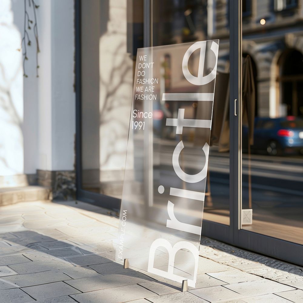 Modern storefront glass signage mockup | Premium PSD Mockup - rawpixel