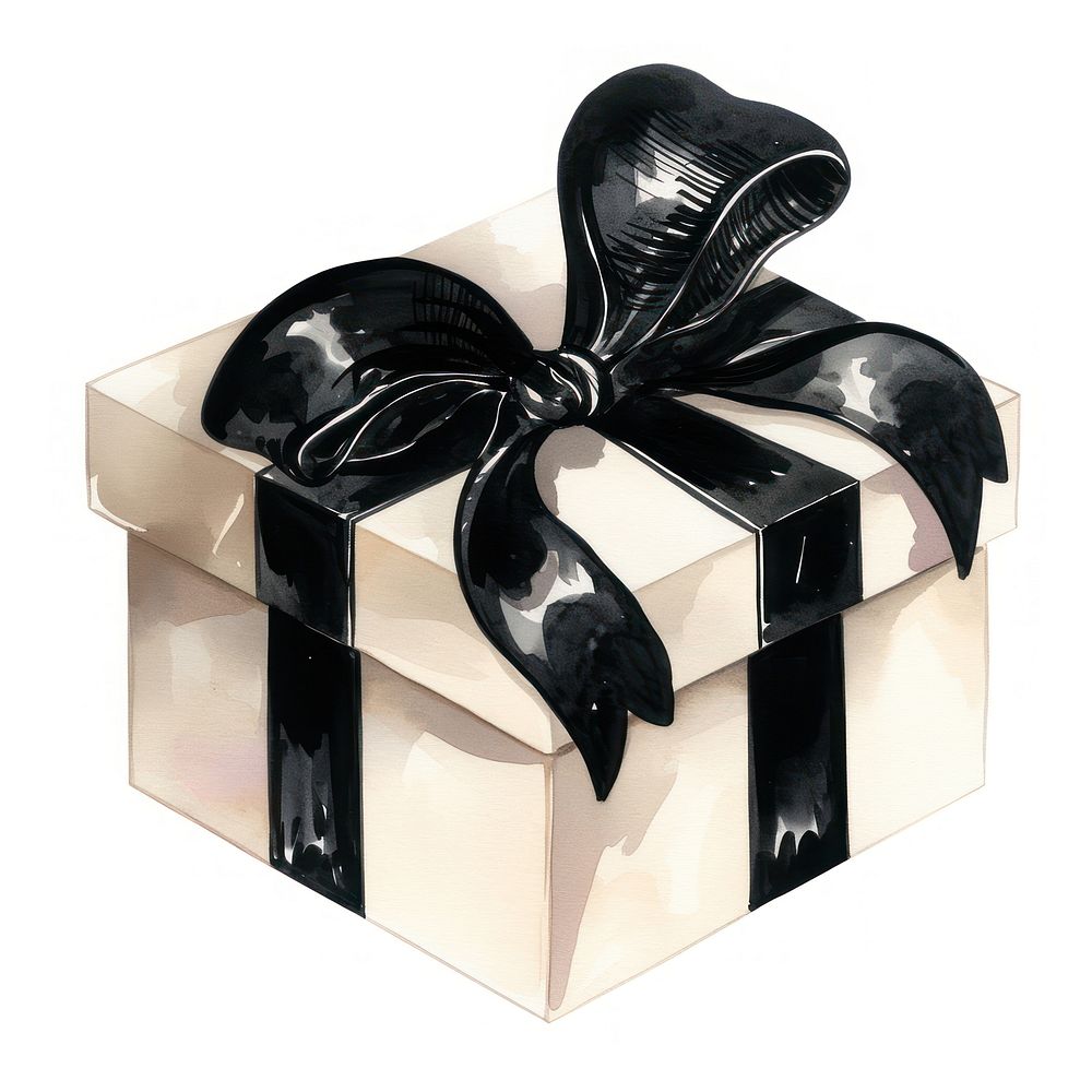 Black coquette gift box illustration | Free Photo Illustration - rawpixel