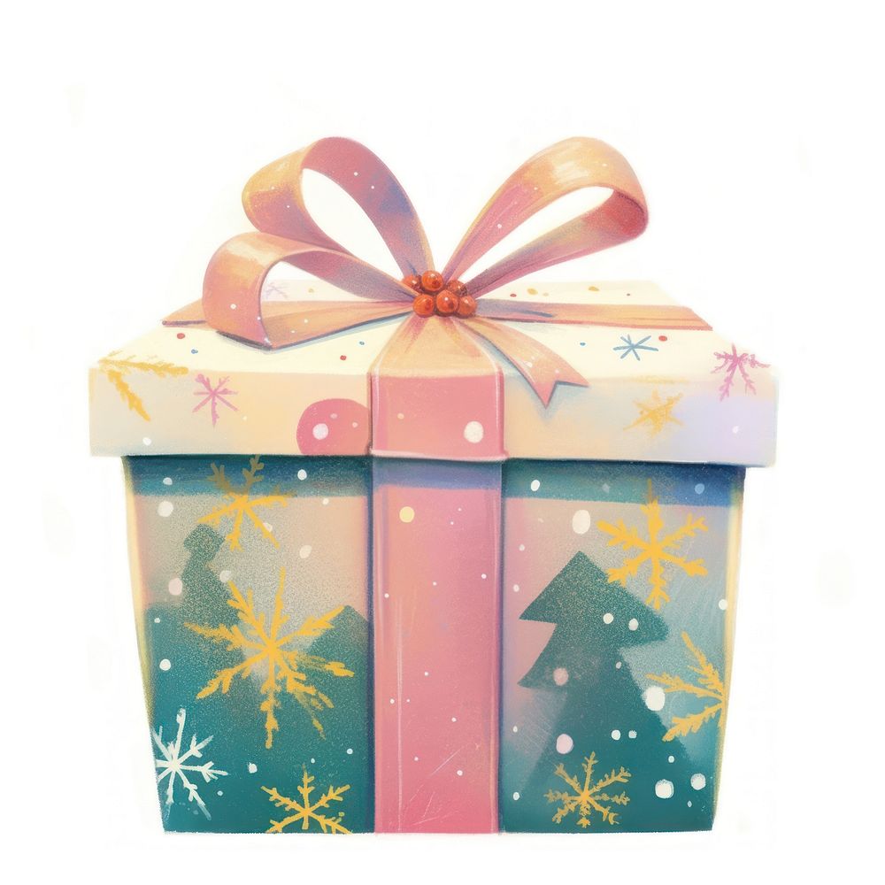 Christmas gift box illustration celebration | Free Photo Illustration ...
