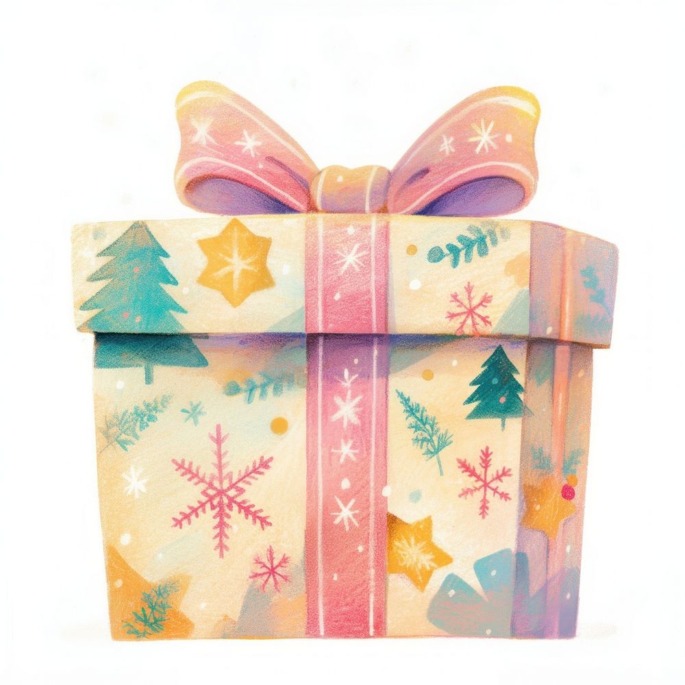 Christmas gift box illustration decorative | Free Photo Illustration ...