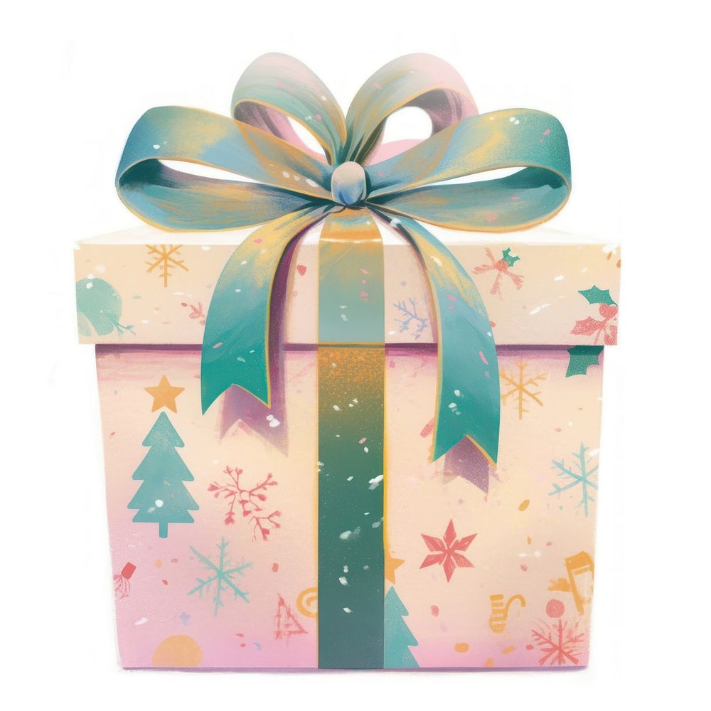 Christmas gift box illustration celebration | Free Photo Illustration ...