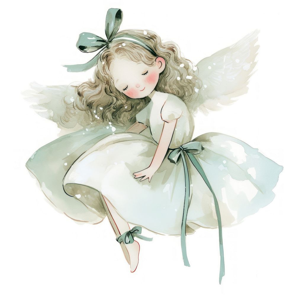 Angel girl art archangel person. | Free Photo Illustration - rawpixel