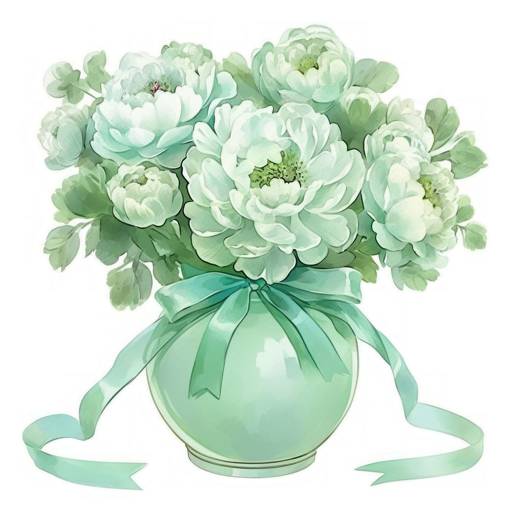 Flower vase art graphics blossom. | Free Photo Illustration - rawpixel