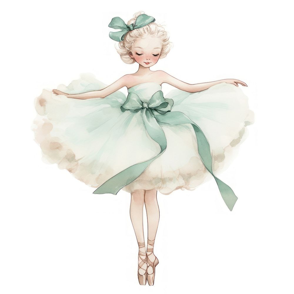 Coquette ballet recreation ballerina dancing. | Free Photo Illustration ...