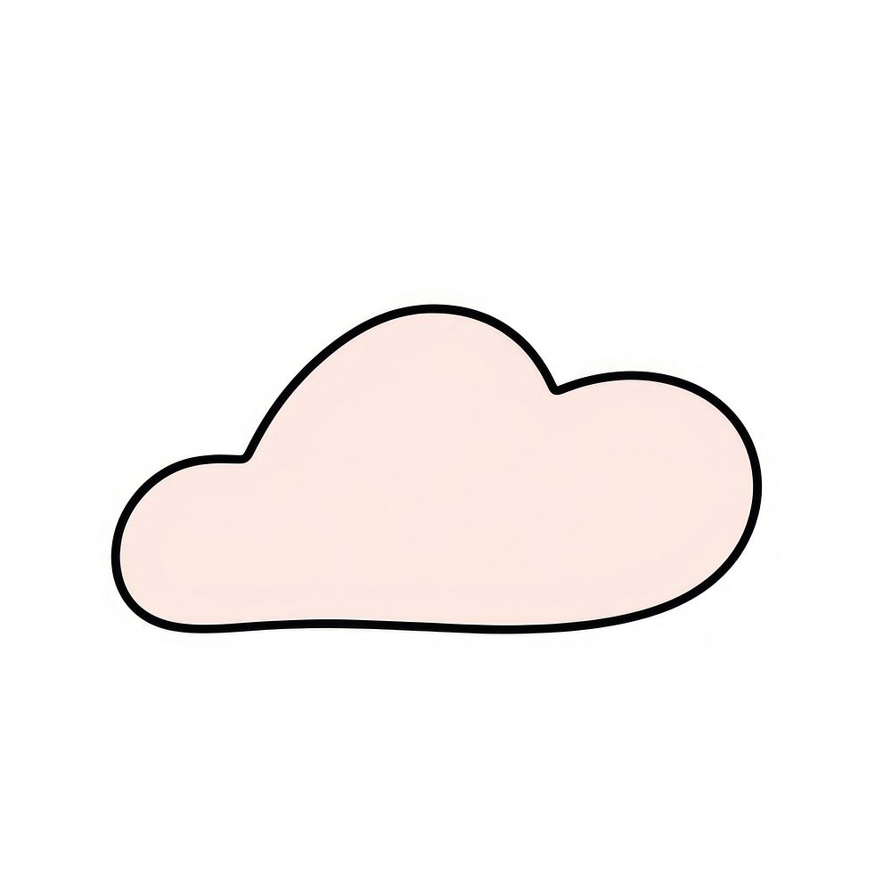 Pink cloud shape minimalist design | Free Photo Illustration - rawpixel