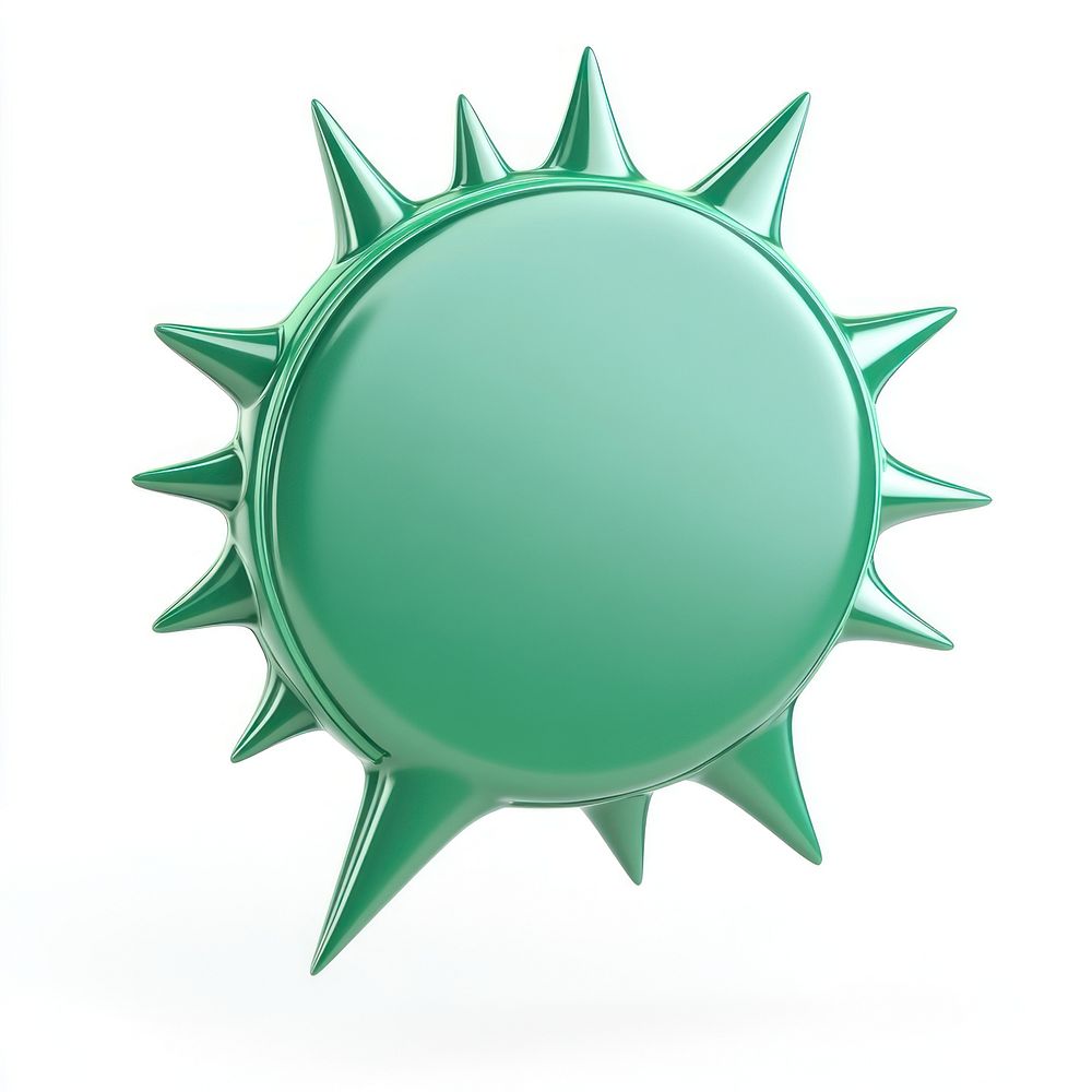 Emerald-green bold spiky shape illustration | Free Photo Illustration ...