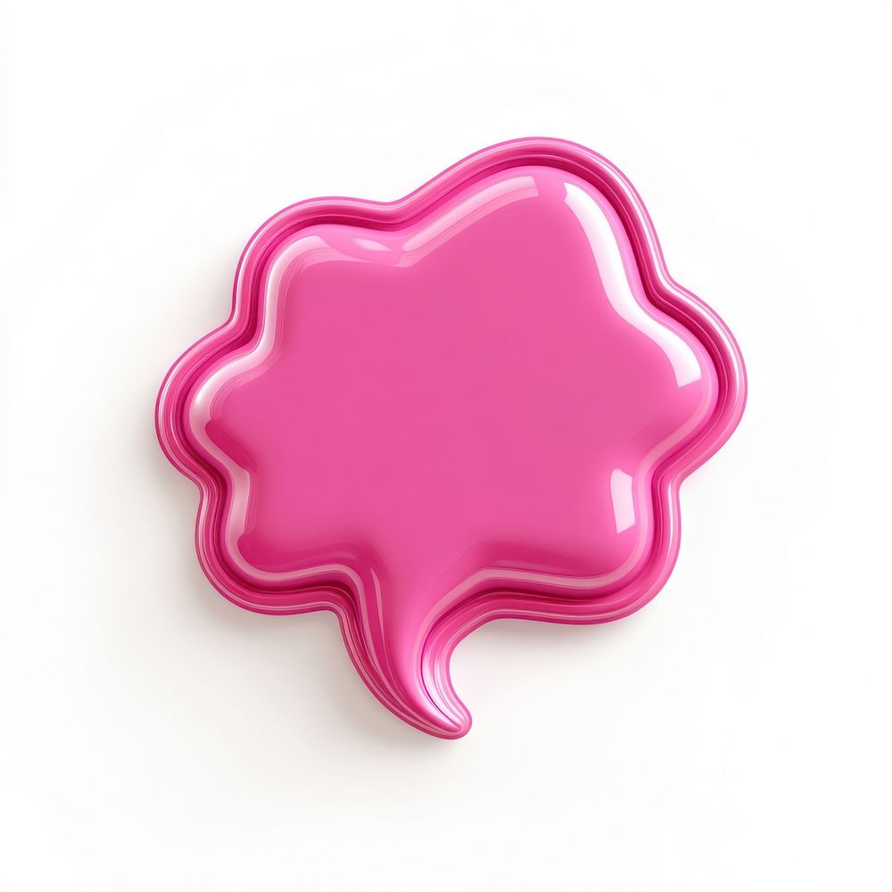 Fuchsia-pink thought bubble shape illustration | Free Photo ...
