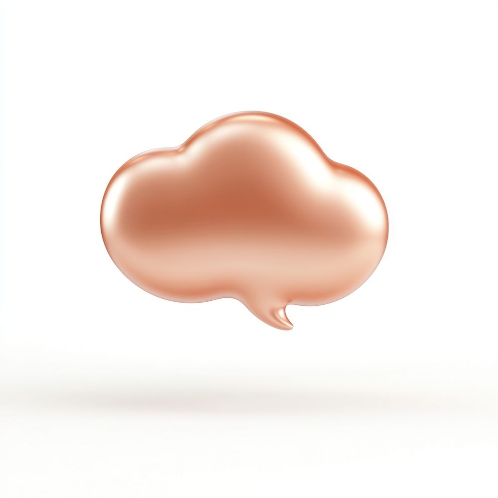 Rose-gold Cloud shape illustration speech | Free Photo Illustration ...