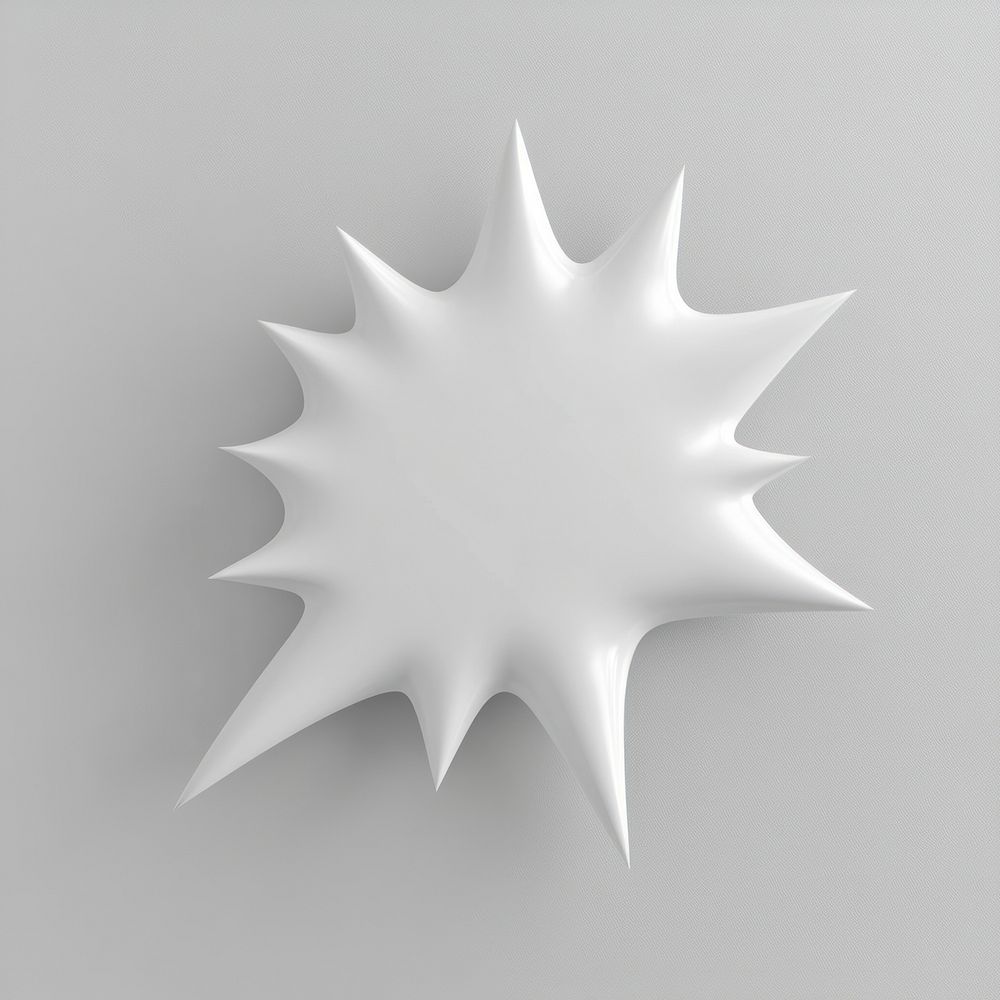 Spiky shape starburst outline white | Free Photo Illustration - rawpixel