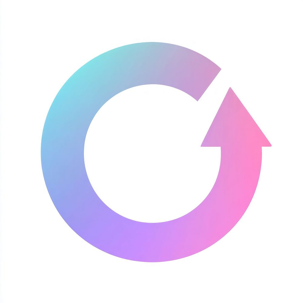Pastel gradient cycle arrow graphic | Free Photo Illustration - rawpixel