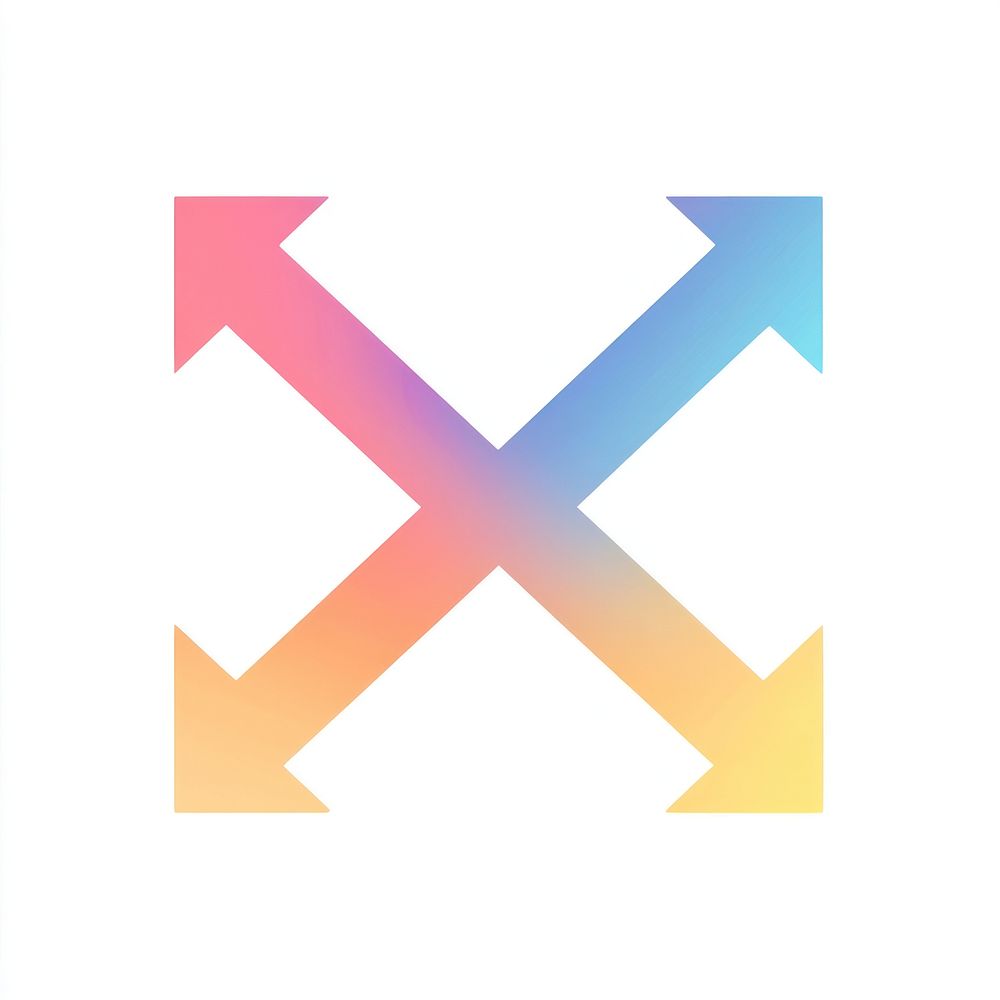 Pastel gradient four junction arrows | Free Photo Illustration - rawpixel
