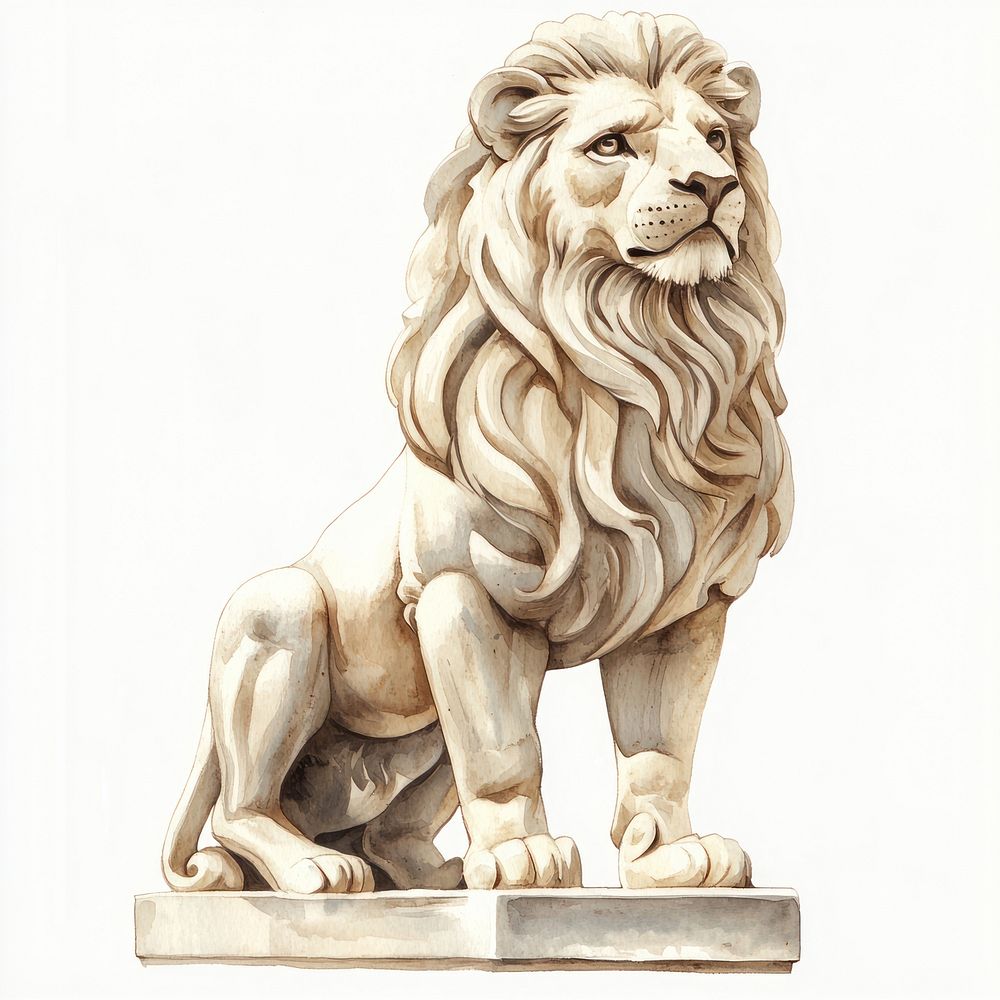 An ancient greek lion statue | Free Photo Illustration - rawpixel
