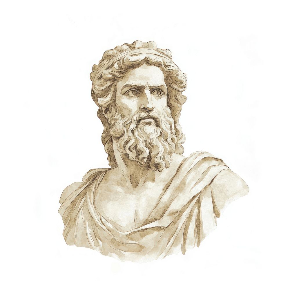 An ancient greek Zeus painting | Free Photo Illustration - rawpixel