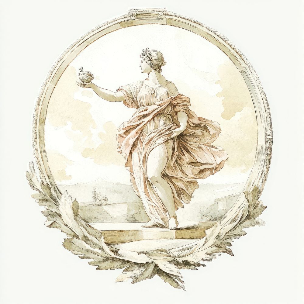 An ancient greek Personification Hope | Free Photo Illustration - rawpixel