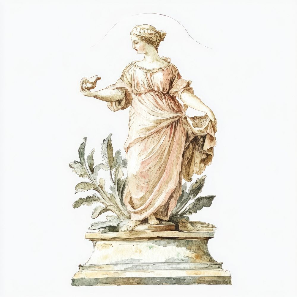 An ancient greek Personification Hope | Free Photo Illustration - rawpixel