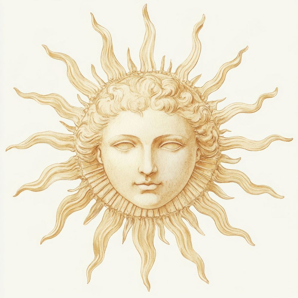 An ancient greek sun painting | Free Photo Illustration - rawpixel