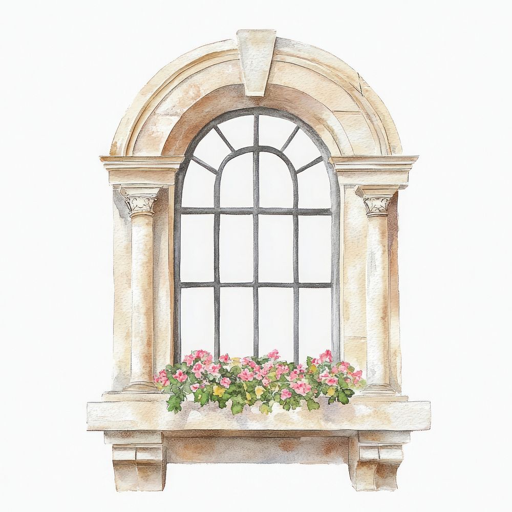 ancient Greek window architecture blossom | Free Photo Illustration ...