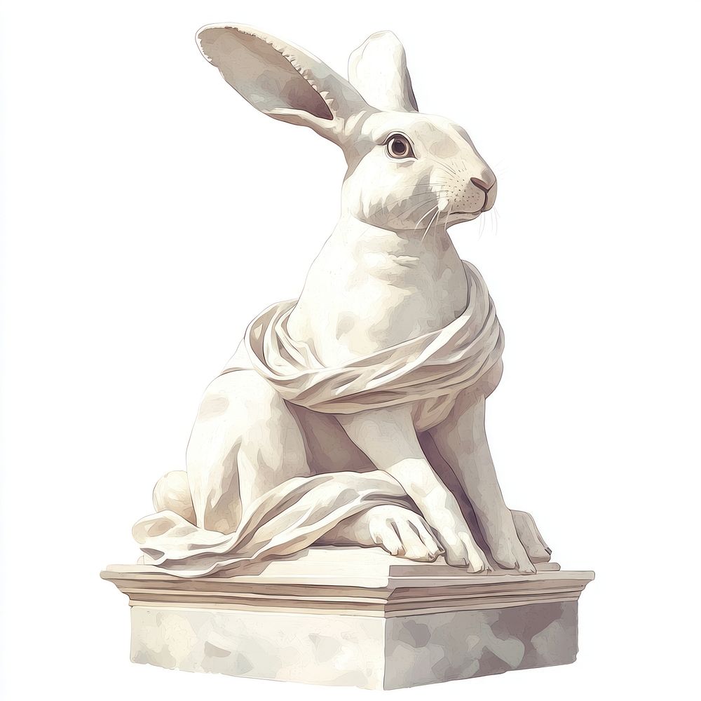 An ancient greek Rabbit rabbit | Free Photo Illustration - rawpixel