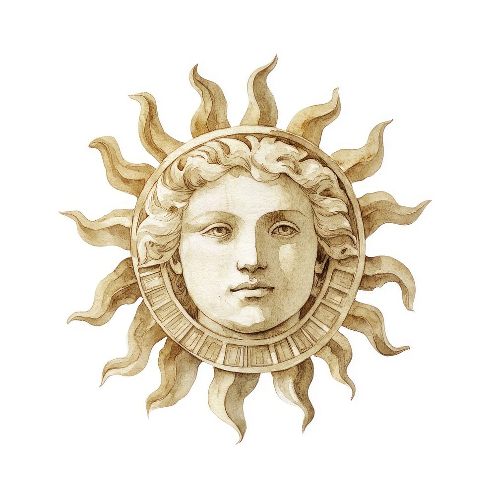An ancient greek sun painting | Free Photo Illustration - rawpixel