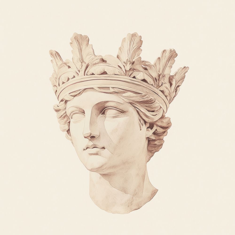 An ancient greek crown painting | Free Photo Illustration - rawpixel