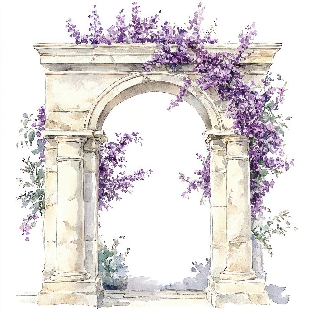 An ancient greek Ornamental arch | Free Photo Illustration - rawpixel