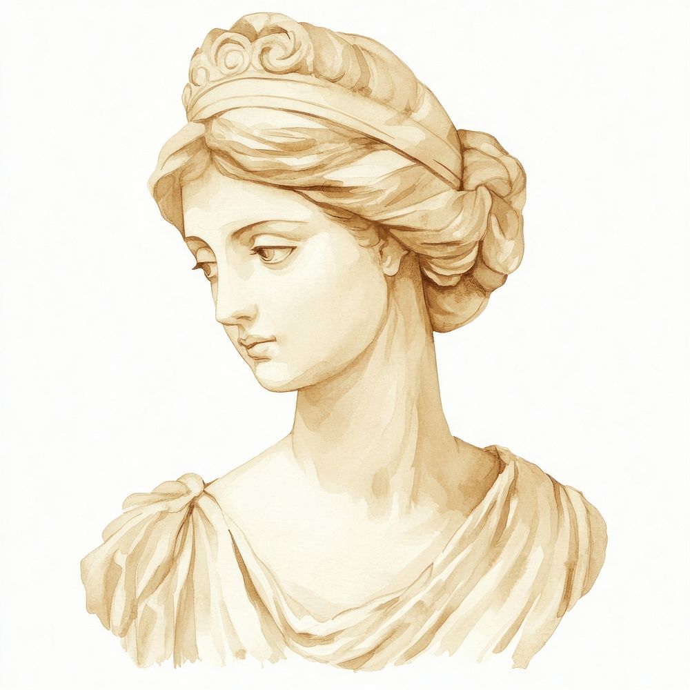 An ancient greek Goddess painting | Free Photo Illustration - rawpixel