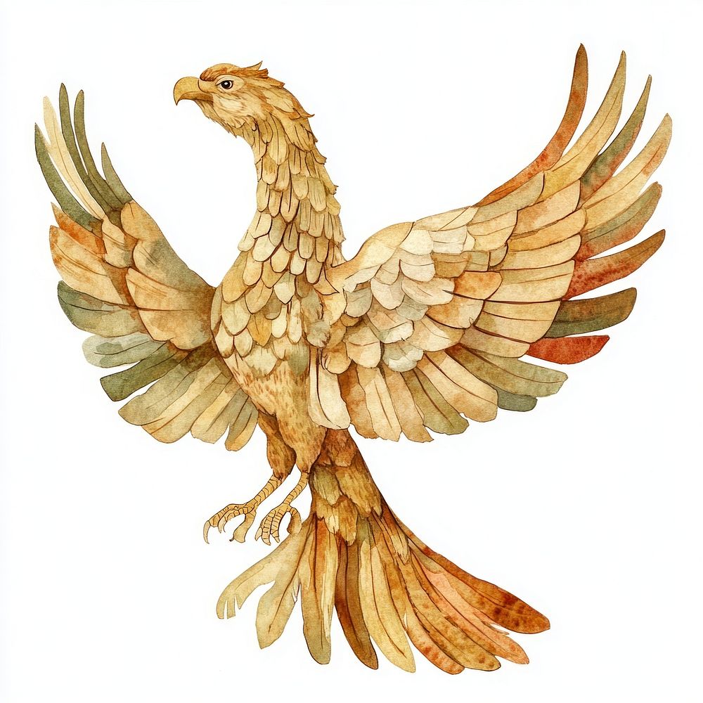 An ancient greek phoenix art | Free Photo Illustration - rawpixel