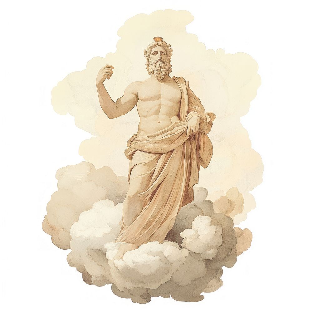 An ancient greek God cloud | Free Photo Illustration - rawpixel