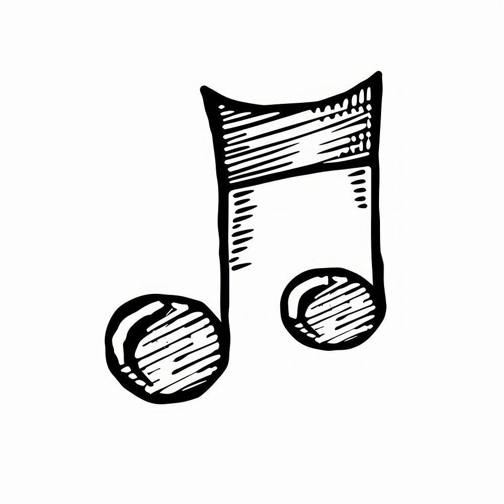 Musical notes white art illustration. | Free Photo Illustration - rawpixel