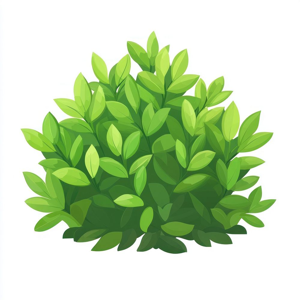Cartoon shrub bush illustration green | Free Photo Illustration - rawpixel