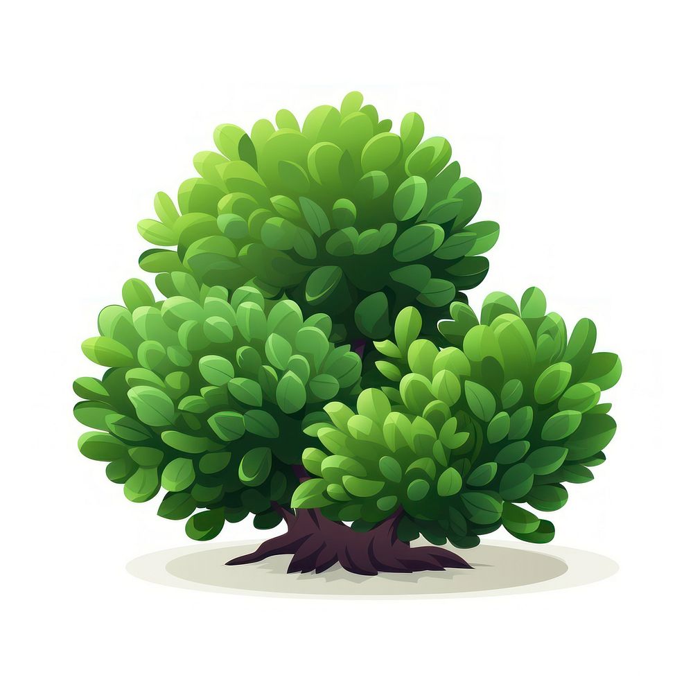 Cartoon shrub bush illustration green | Free Photo Illustration - rawpixel
