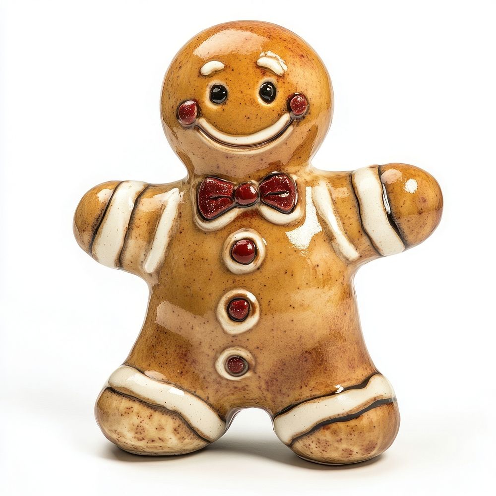 Ceramic gingerbread man christmas cute | Free Photo - rawpixel