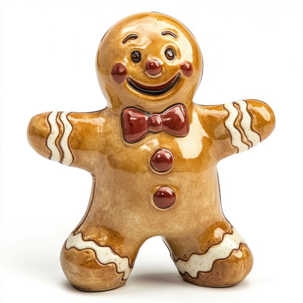 Ceramic gingerbread man christmas cute | Free Photo - rawpixel