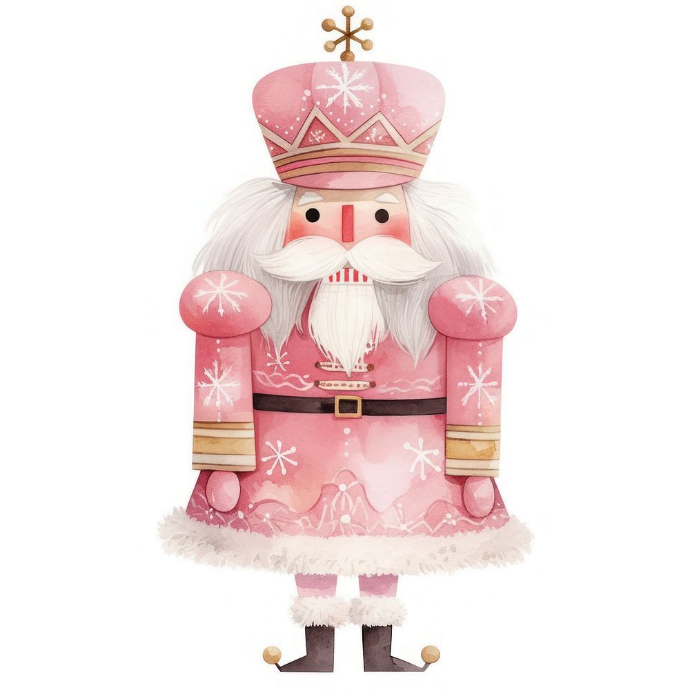 Pink nutcracker illustration winter style. | Free Photo Illustration ...